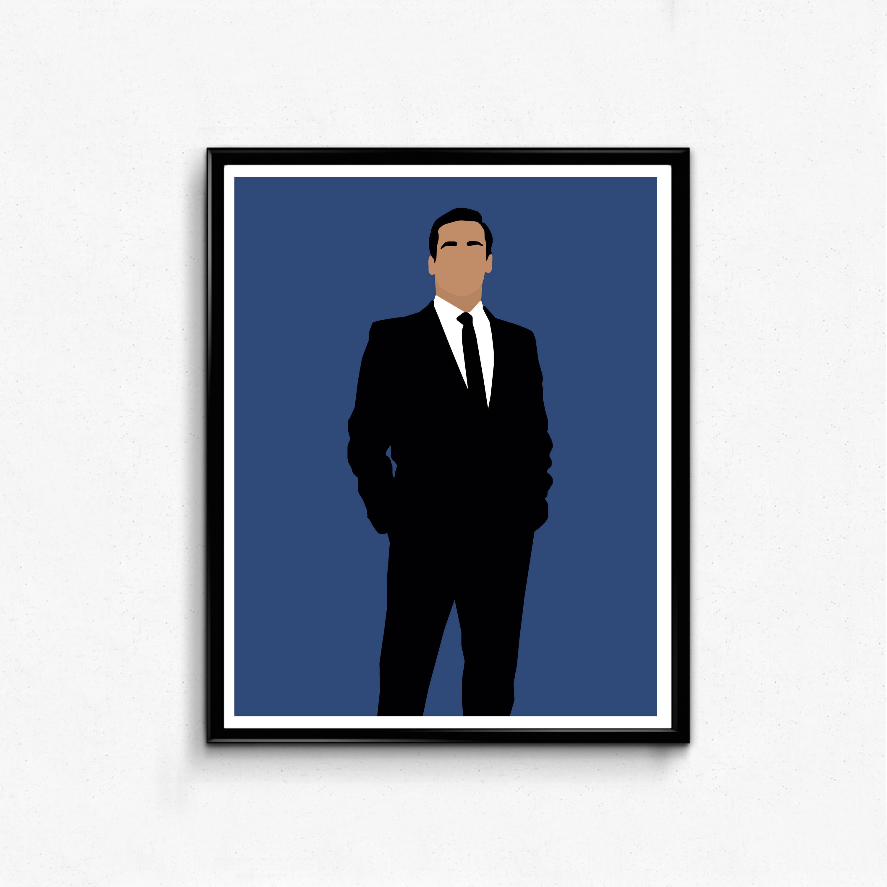 Don Draper Mad Men Poster Minimalist Wall Art TV | Etsy