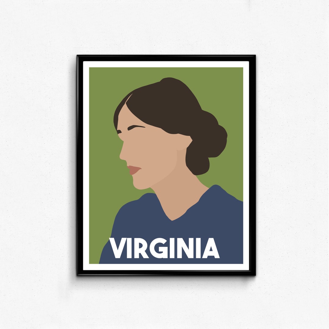 Virginia Woolf Feminist Icon Portrait, Minimalist Feminist Print - Etsy
