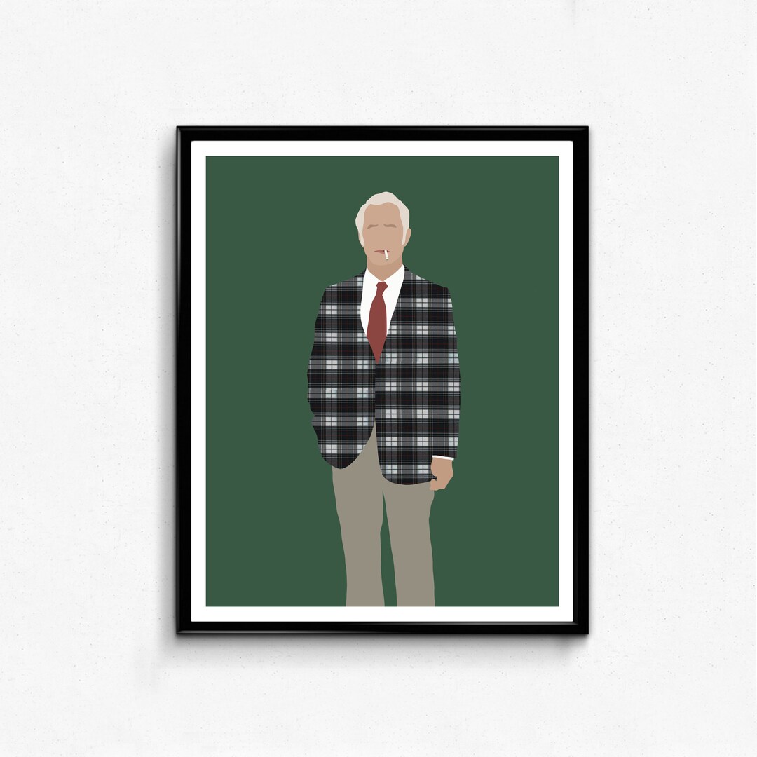 Roger Sterling Minimalist TV Poster Print, Mad Men Poster - Etsy