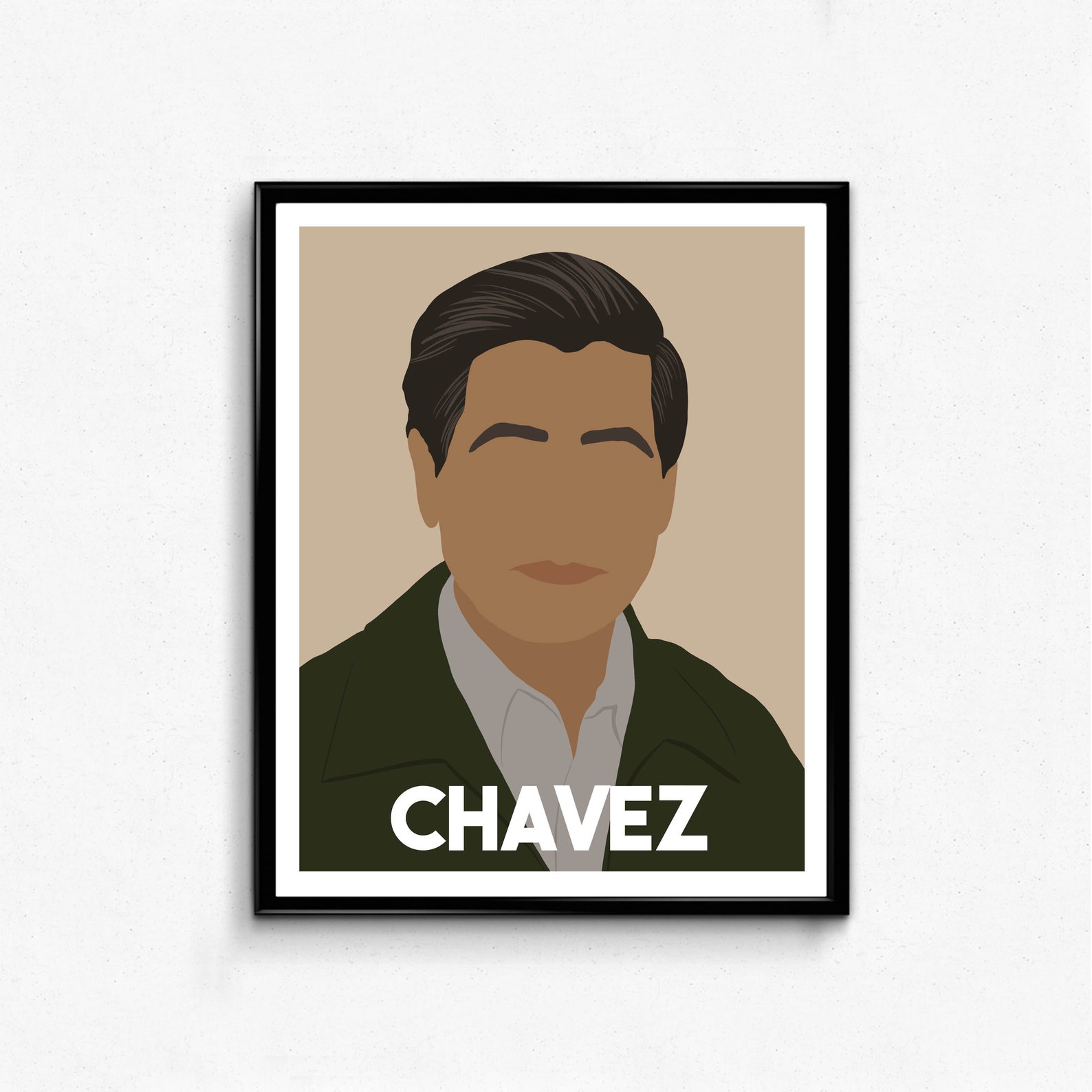 Cesar Chavez Icon Portrait Remarkable Men | Etsy