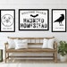 Spooky Halloween Art Set: Farmhouse Style Fall Decor - Haunted House ...