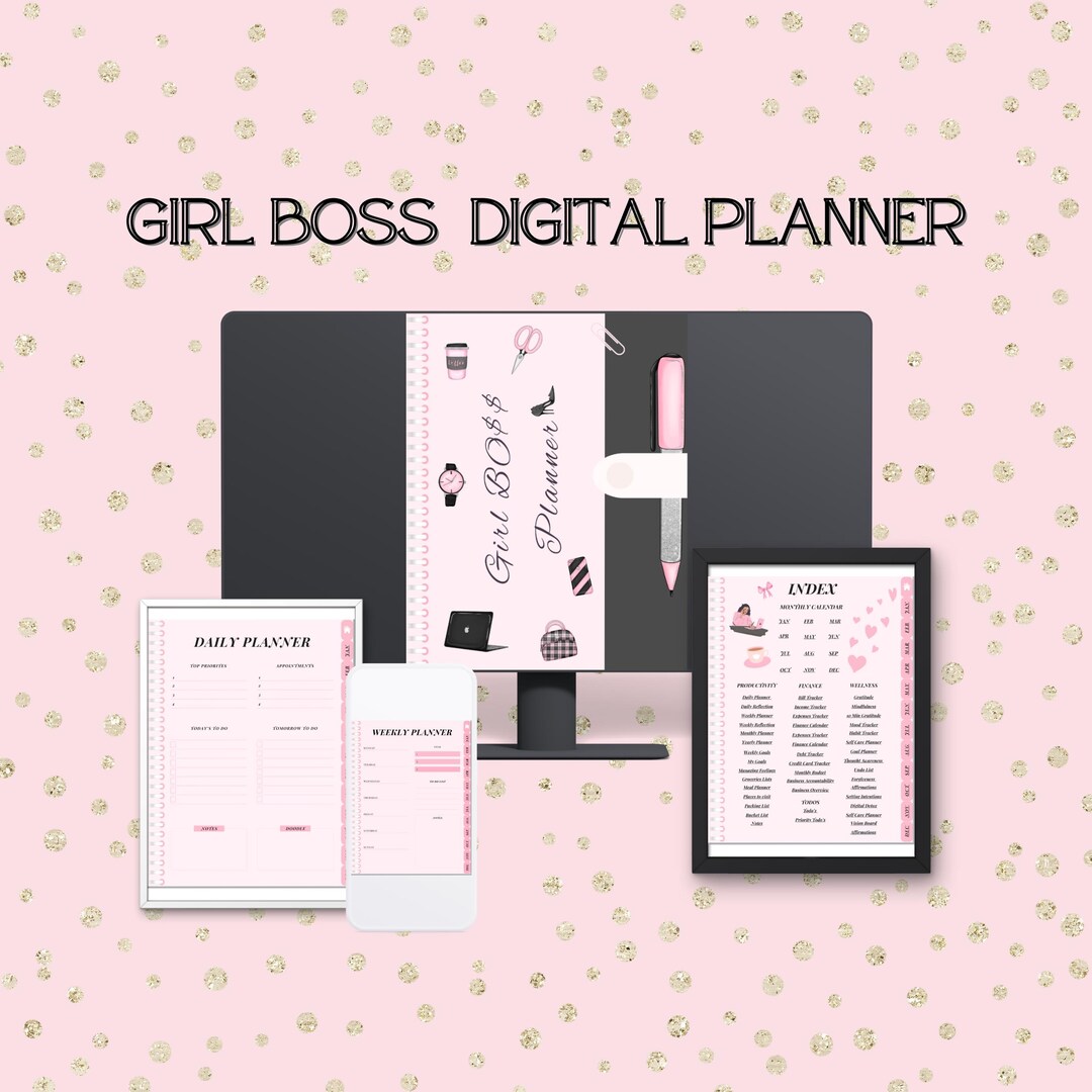 Girl Boss Planner Printable | Entrepreneur Planner for Women | Daily ...