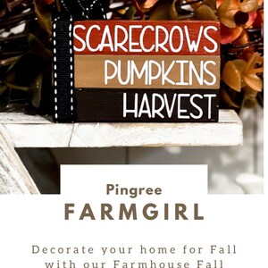 Fall Wood Book Stack Sign for Tiered Trays Thanksgiving - Etsy