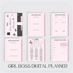 Girl Boss Planner Printable | Entrepreneur Planner for Women | Daily ...