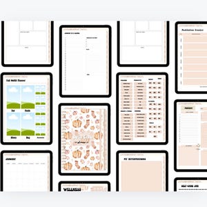 Fall Themed Digital Planner, Cozy Girl Aesthetic 2025 iPad Planner ...