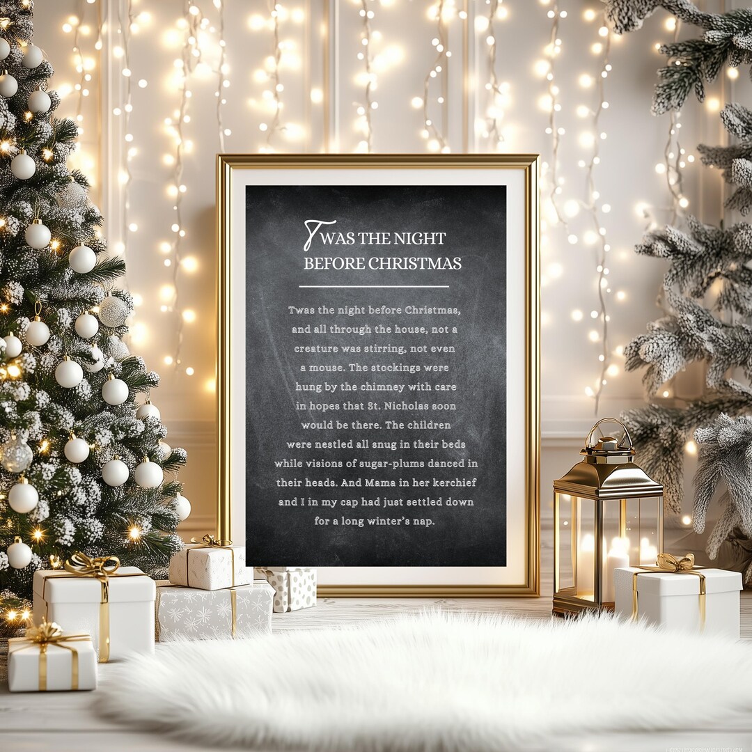 Vintage Christmas Storybook Wall Art Print, Matte Vertical Posters ...