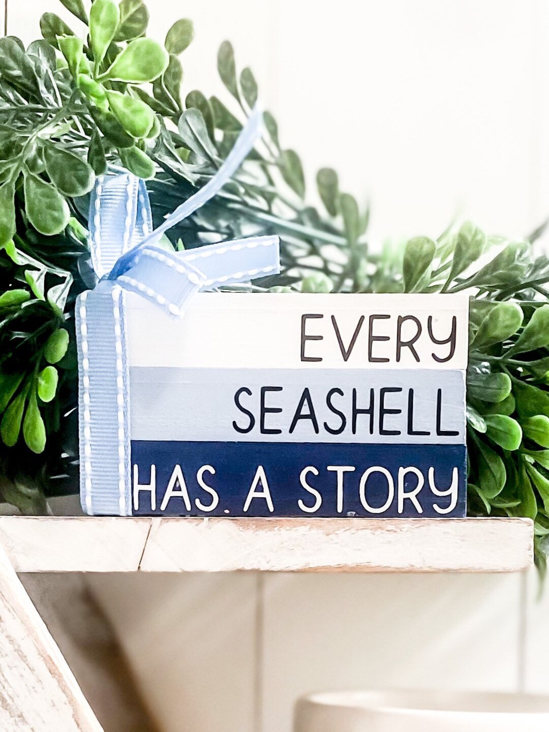 Beach House Decor: Every Seashell Has A Story Wood Sign With Cute ...