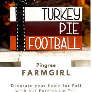 Fall Wood Book Stack Sign for Tiered Trays Thanksgiving - Etsy