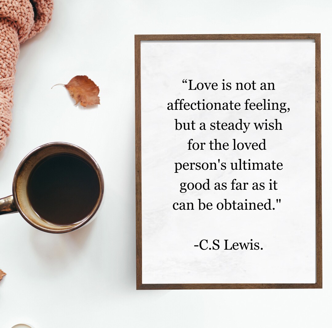 CS Lewis Quote Wall Art Print in 3 Colors - Farmhouse Style Literary ...