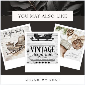 Rustic Christmas Barn Print - Matte Vertical Poster, Holiday Wall Decor ...