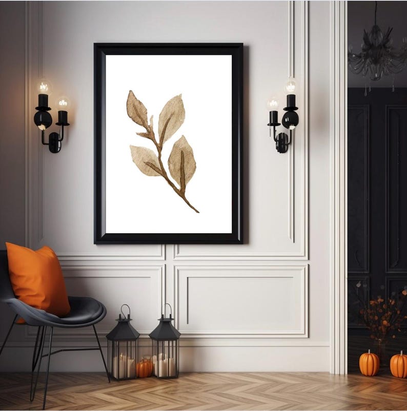 Rustic Fall Farmhouse Leaf Sign - Printable Fall Wall Decor - Instant ...