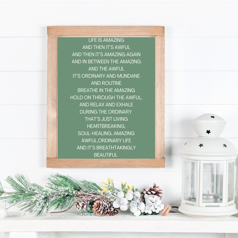 Life is Amazing - Etsy