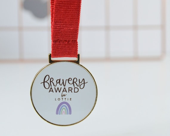 Bravery Award Personalised Medal Bravery Medal Childrens | Etsy UK