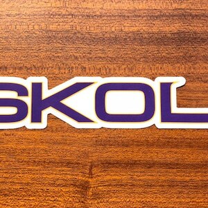 SKOL Letter 8 Clear Vinyl Decal - Etsy