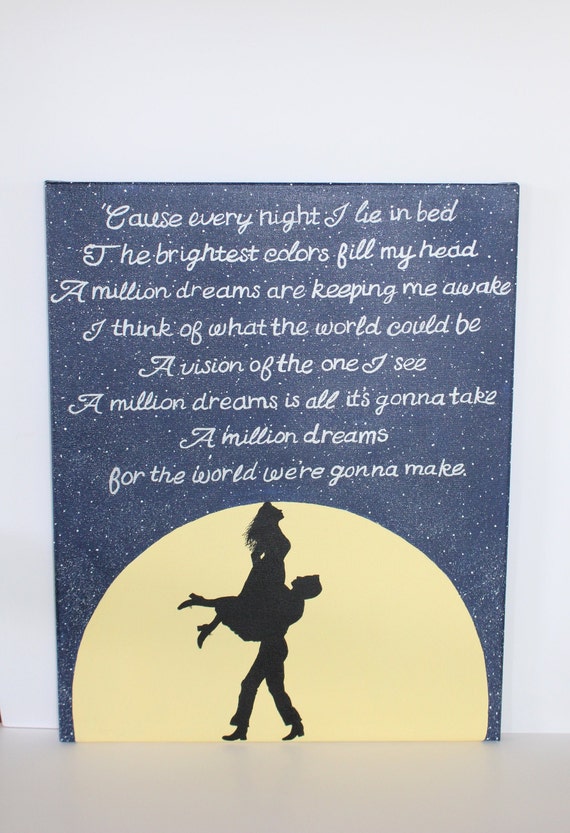 The Greatest Showman A Million Dreams Canvas | Etsy