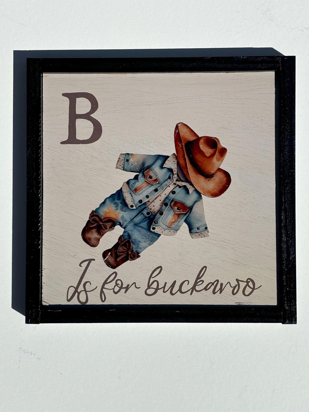 Baby Cowboy Wall Sign " B is for Baby/ Western Child Decor - Etsy