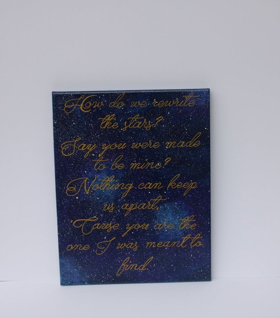 The Greatest Showman rewrite the Stars Canvas /galaxy Wall | Etsy