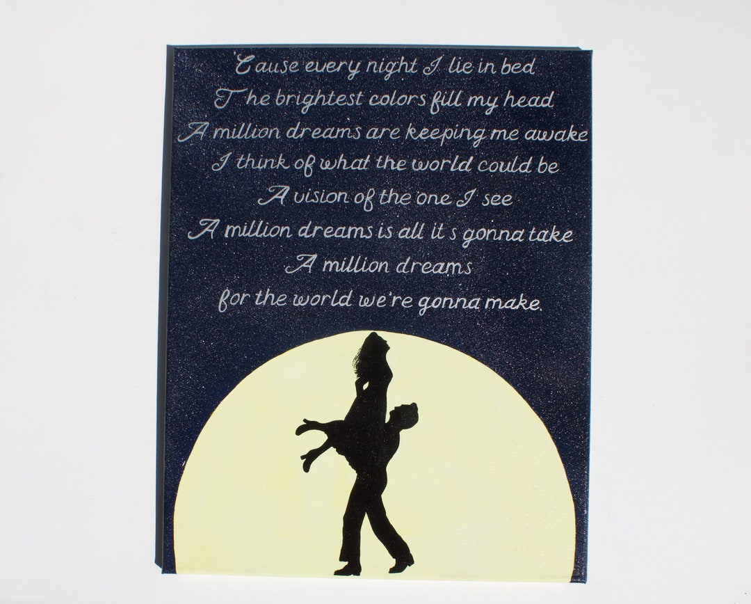The Greatest Showman “A Million Dreams” Canvas - Etsy