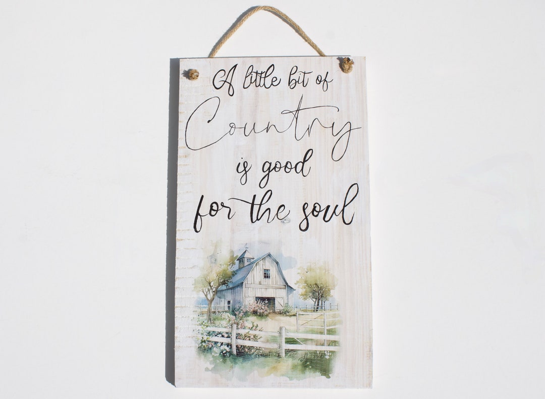 Barn Decal Wooden Plaque: Hand-painted Country Chic Decor - Etsy
