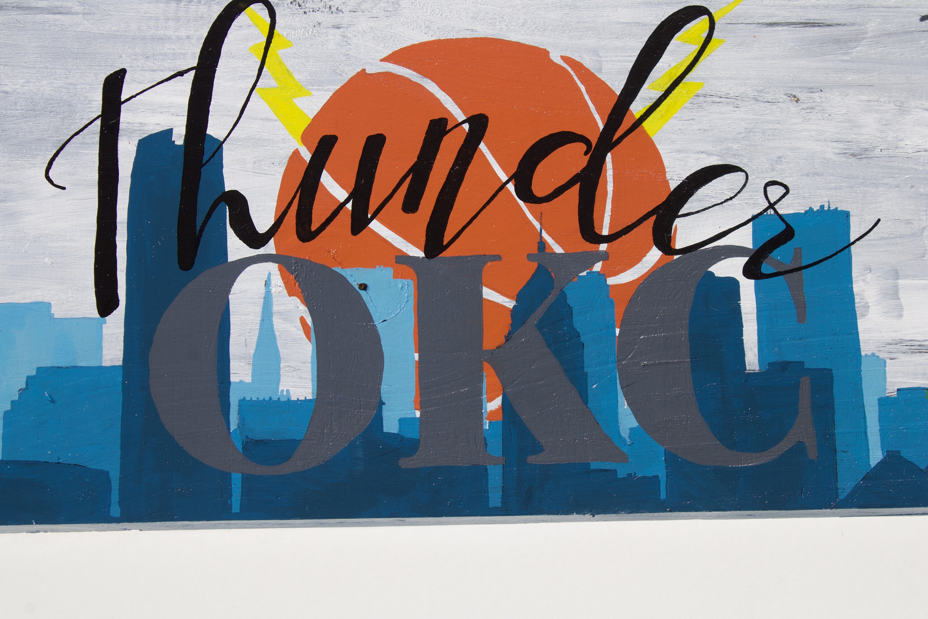 Oklahoma City Thunder Basketball Sign/ OKC Thunder NBA Plaque - Etsy