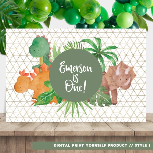 Editable Dinosaur Welcome Sign Instant Download Safari | Etsy