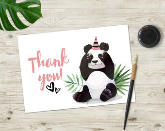 Panda Thank You - Etsy