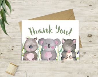 Animal thank you | Etsy