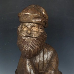 Carved Solid Wood Paper Mache Mold of Santa Claus | Etsy