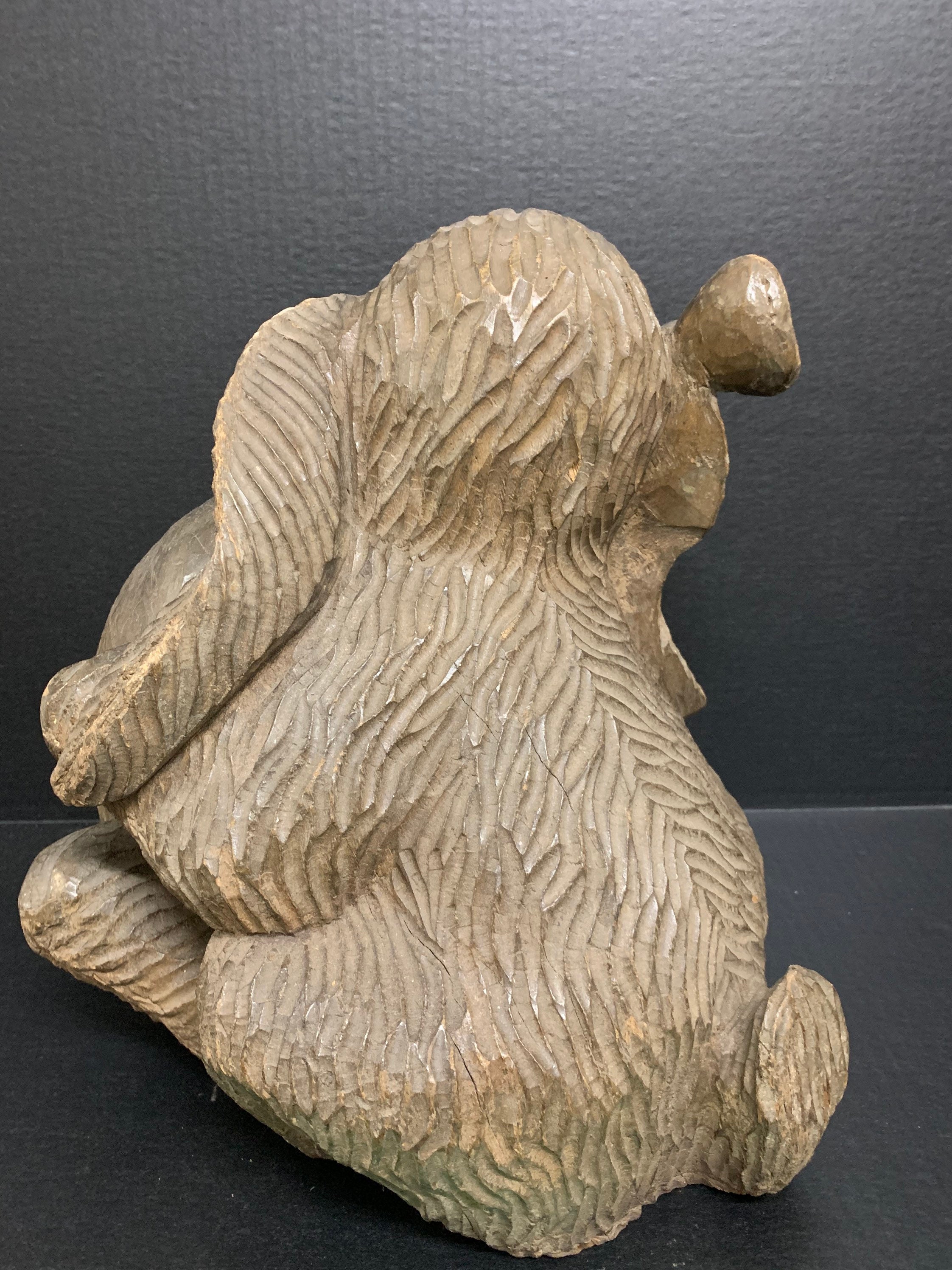 Large Carved Solid Wood Paper Mache Mold of Large Rabbit - Etsy