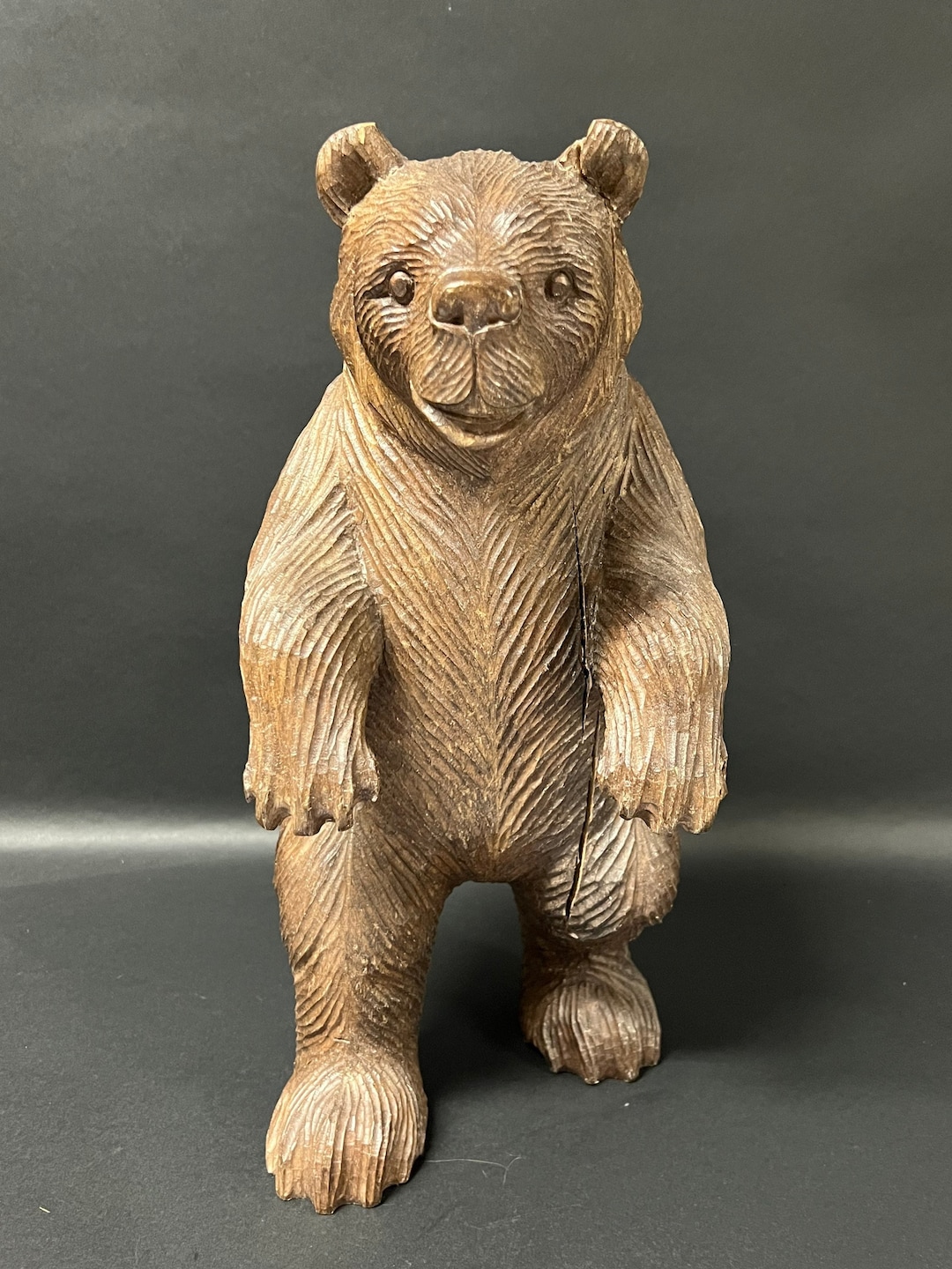 Large Carved Solid Wood Paper Mache Mold of Large Bear - Etsy