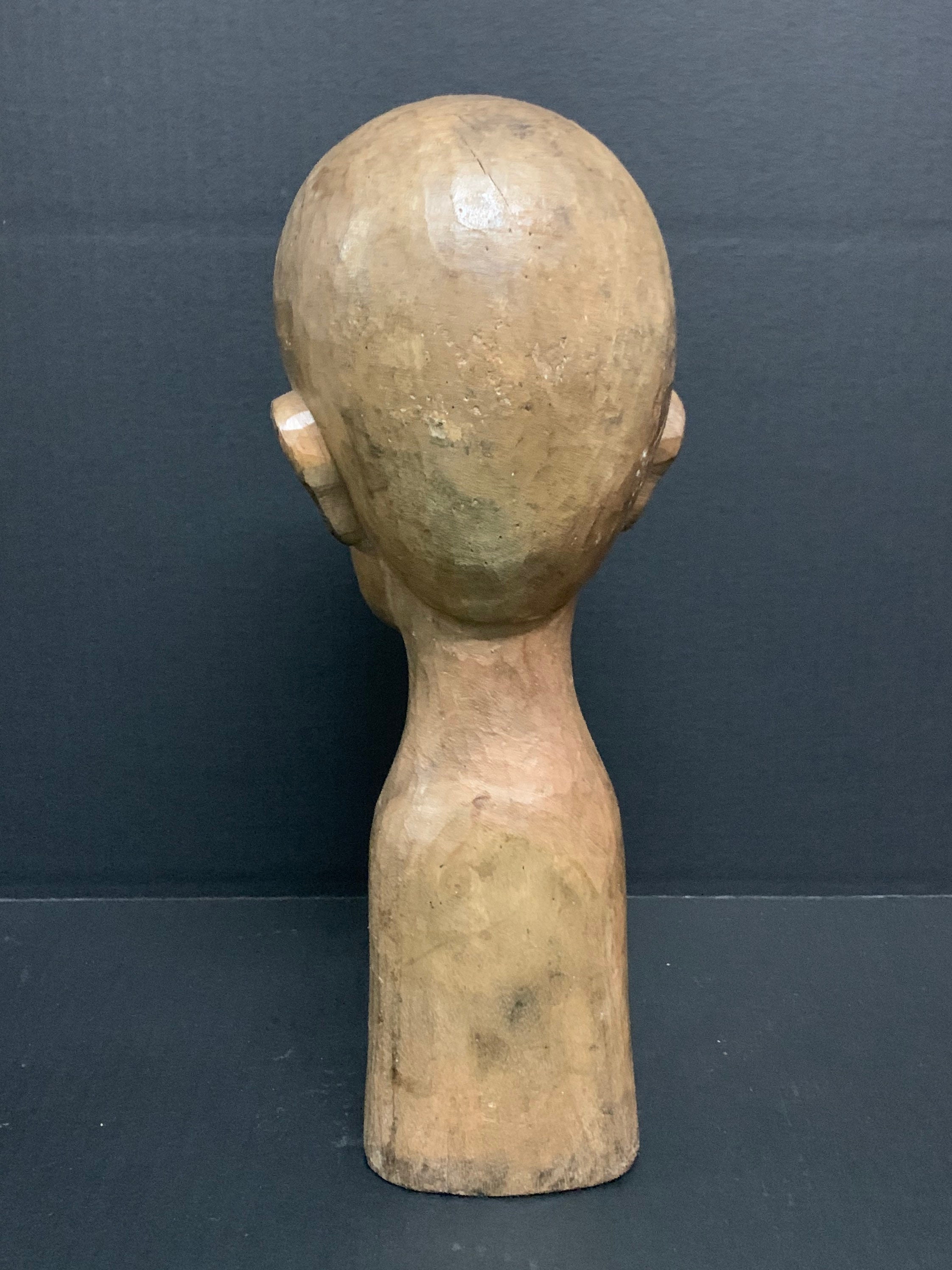 Carved Solid Wood Paper Mache Mold of Male Bust Sculpture - Etsy