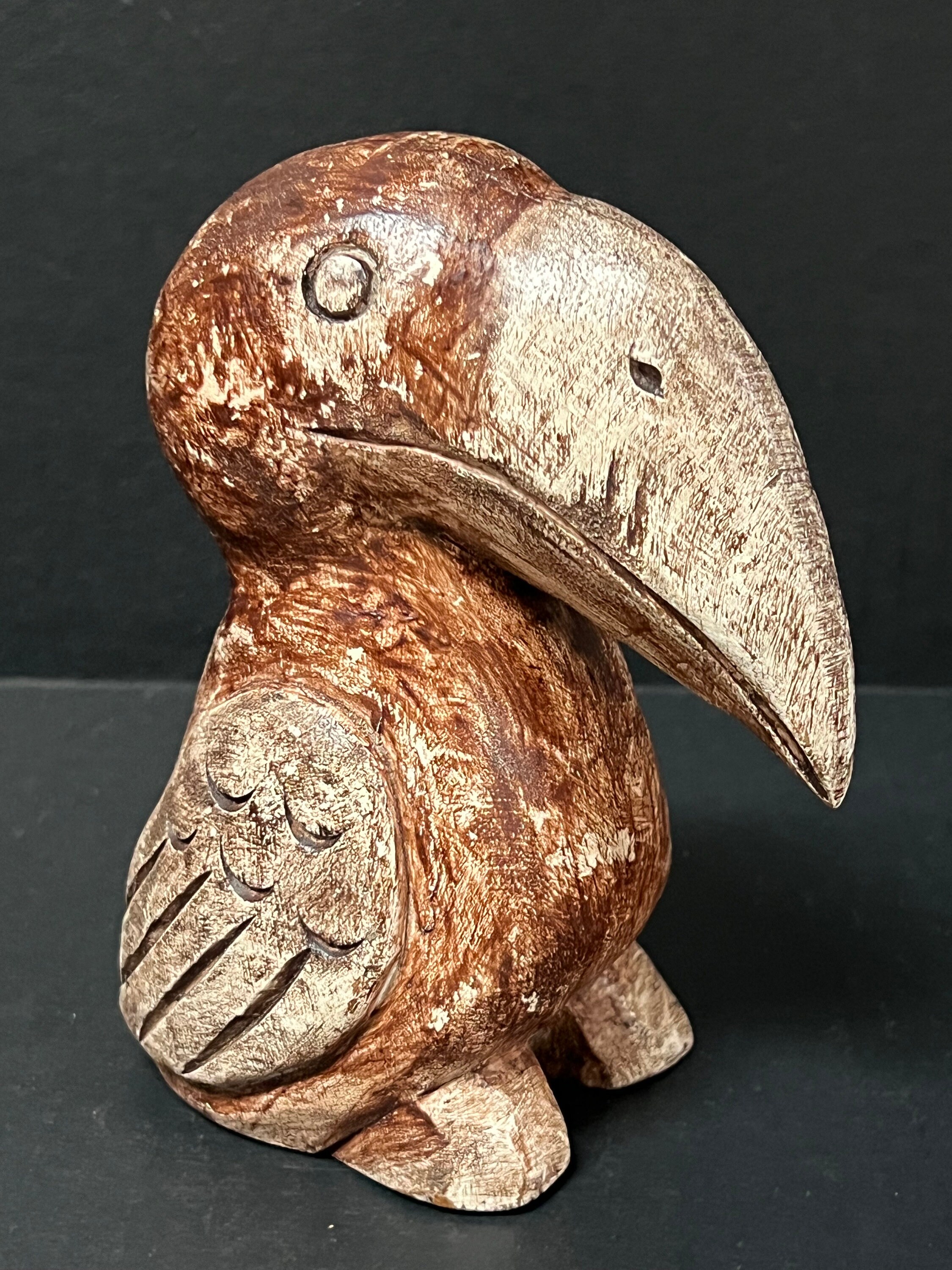 Carved Solid Wood Paper Mache Mold of Parrot Sculpture #J4 - Etsy