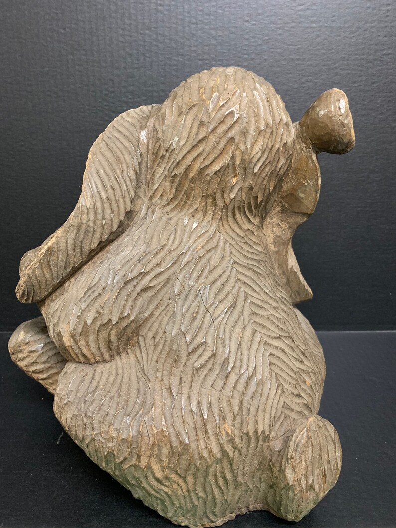 Large Carved Solid Wood Paper Mache Mold of Large Rabbit - Etsy