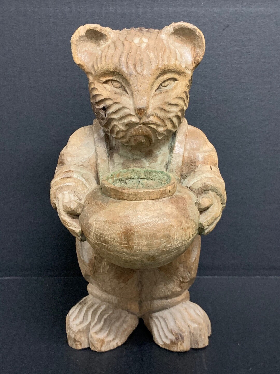 Carved Solid Wood Paper Mache Mold of Bear - Etsy