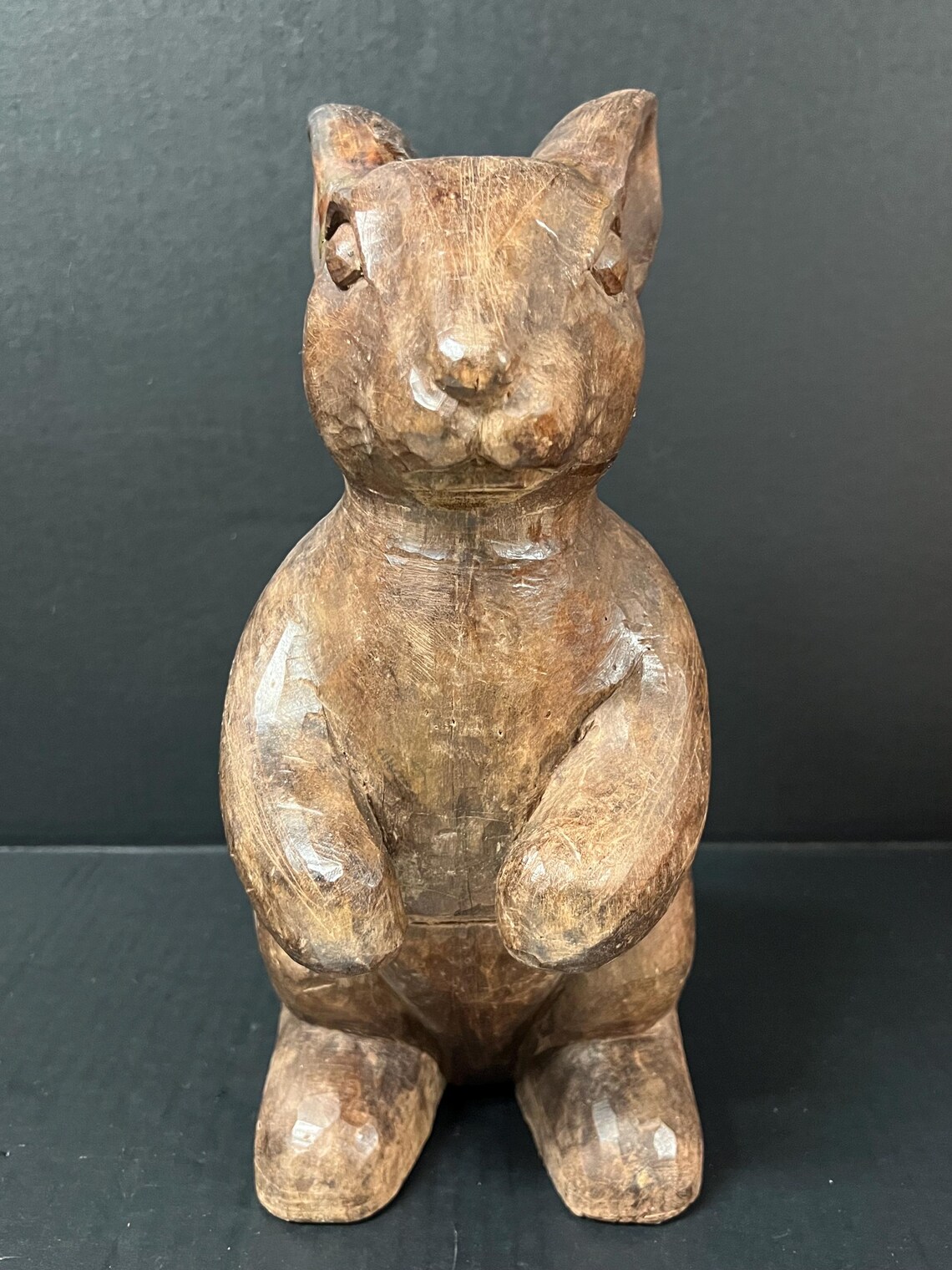 Carved Solid Wood Paper Mache Mold of Rabbit Sculpture #R112 - Etsy