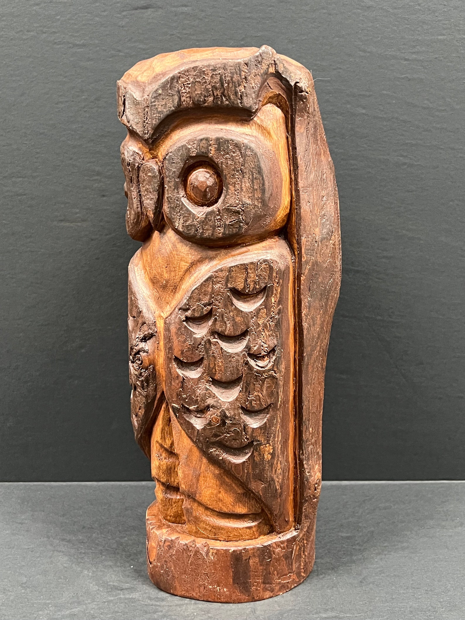 Carved Solid Wood Paper Mache Mold of Owl Sculpture - Etsy