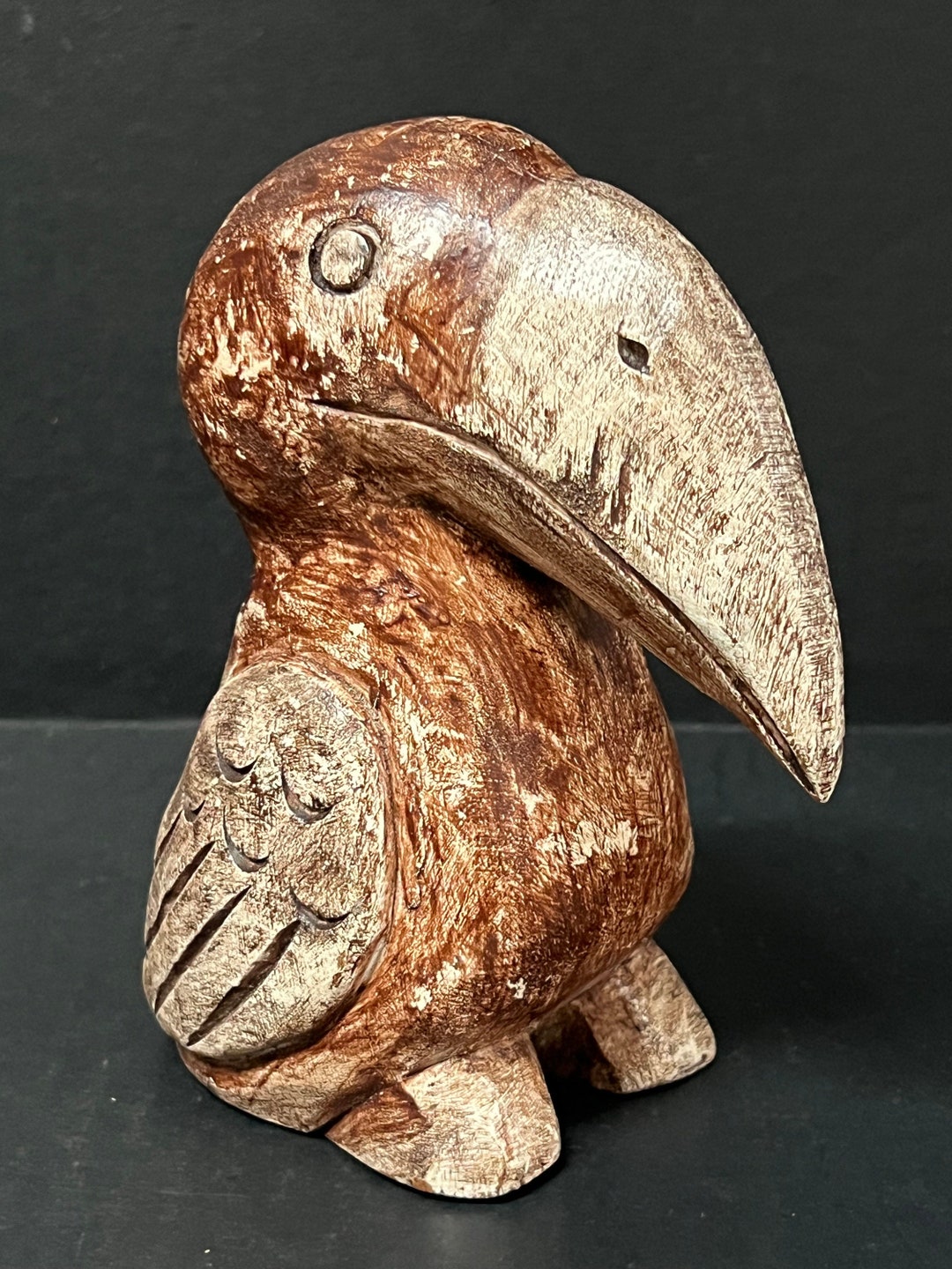 Carved Solid Wood Paper Mache Mold of Parrot Sculpture #J4 - Etsy