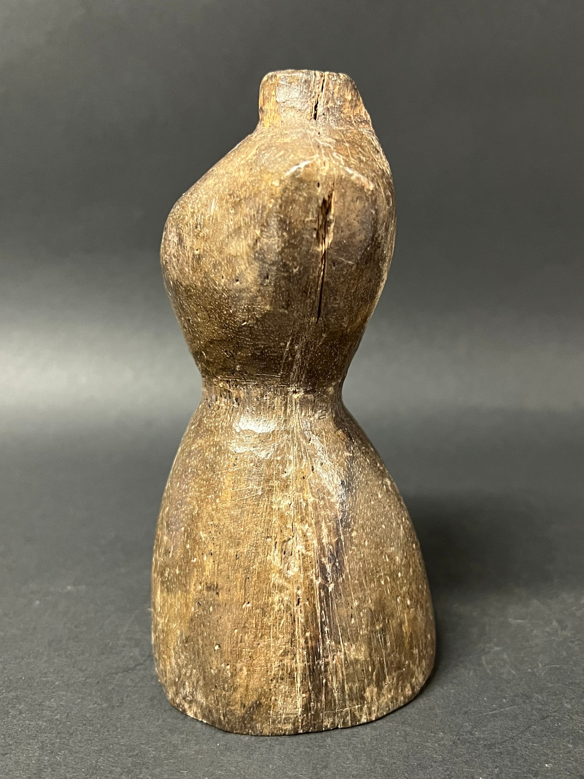 Torso Carved Solid Wood Paper Mache Mold of Female Mannequin Art ...