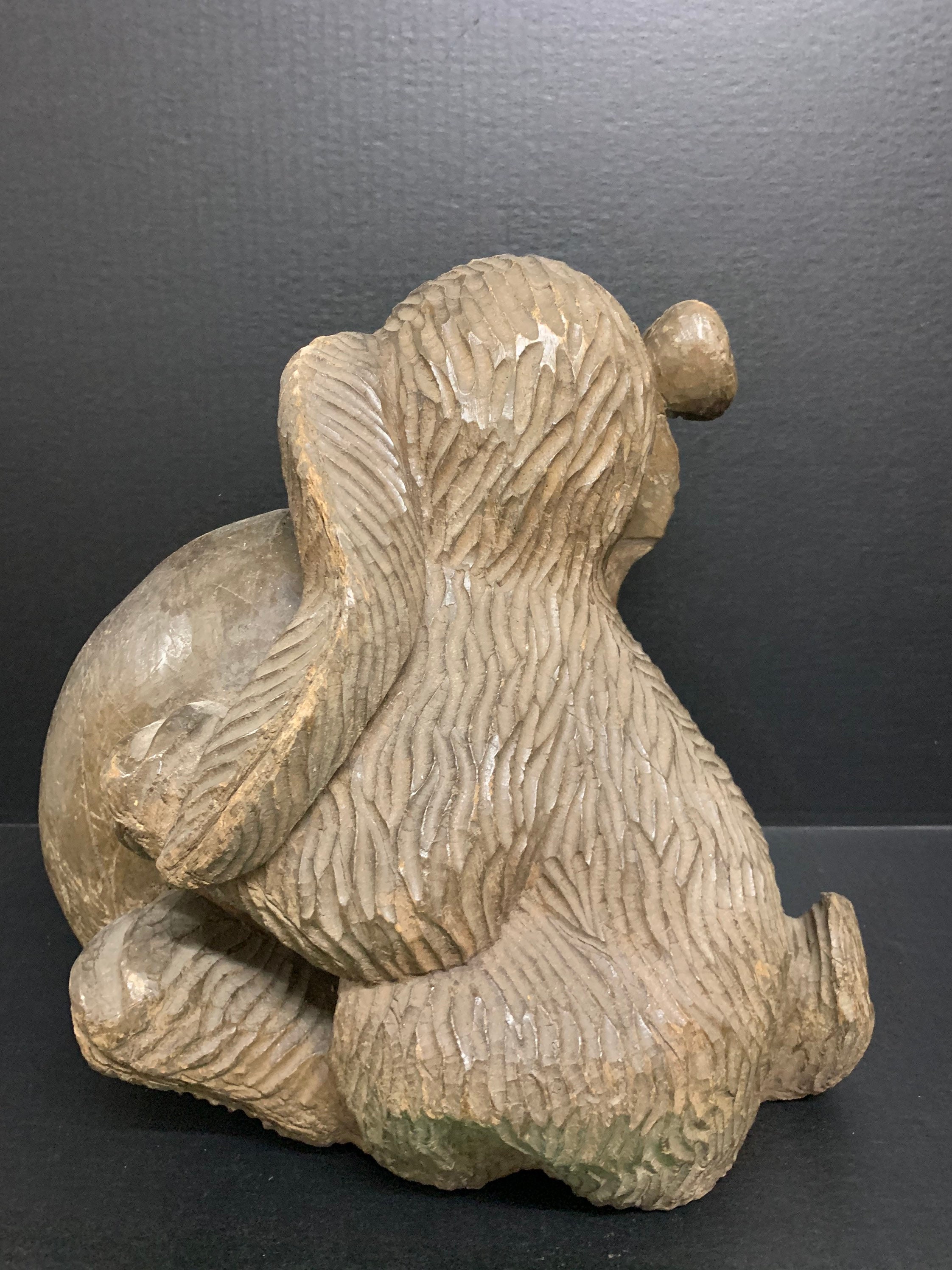 Large Carved Solid Wood Paper Mache Mold of Large Rabbit - Etsy