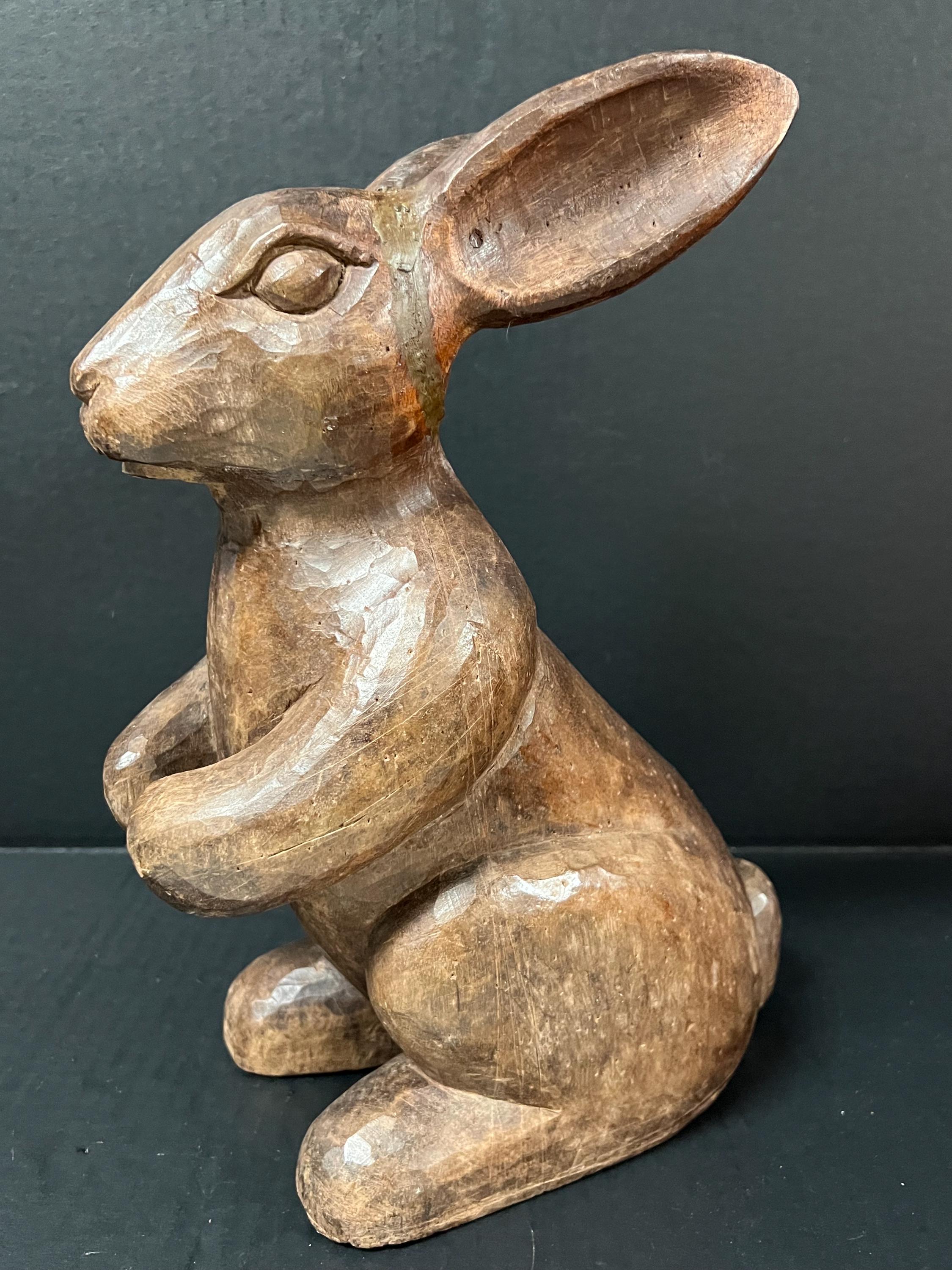 Carved Solid Wood Paper Mache Mold of Rabbit Sculpture #R112 - Etsy