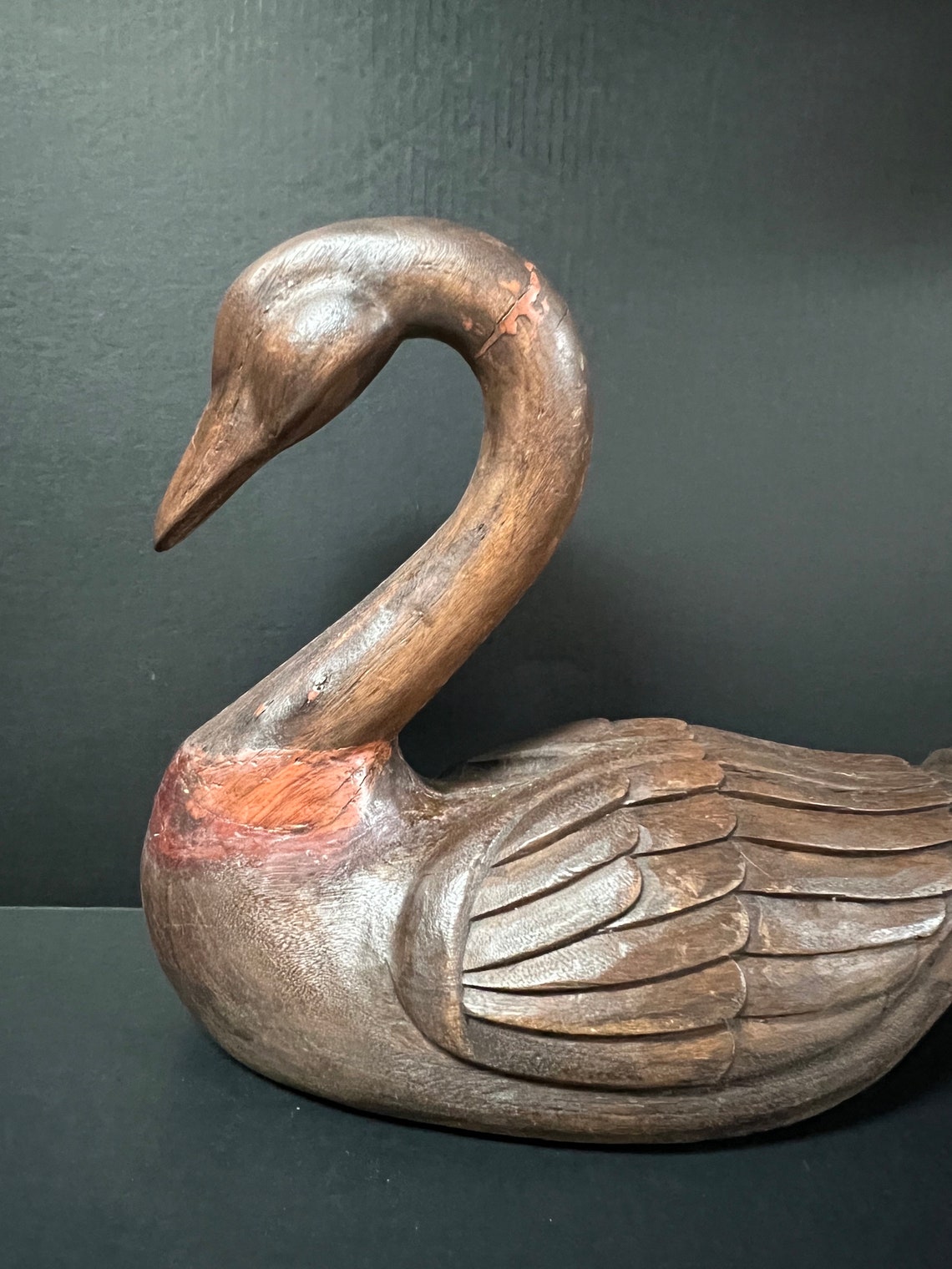 Large Carved Solid Wood Paper Mache Mold of Swan Sculpture #821 - Etsy