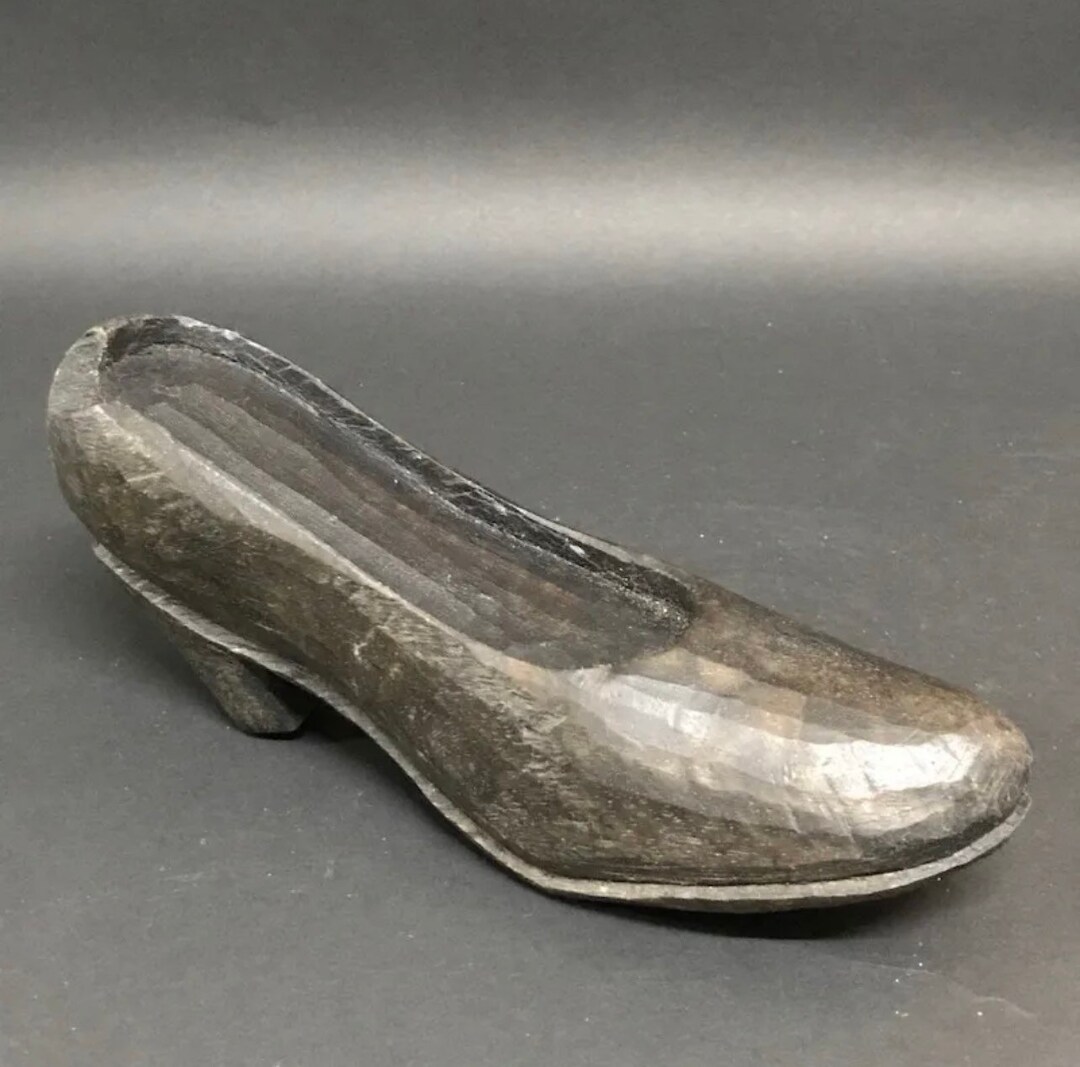 Carved Solid Wood Paper Mache Mold of Shoe - Etsy