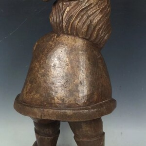 Carved Solid Wood Paper Mache Mold of Santa Claus | Etsy