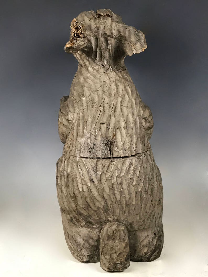 Large Carved Solid Wood Paper Mache Mold of Rabbit - Etsy