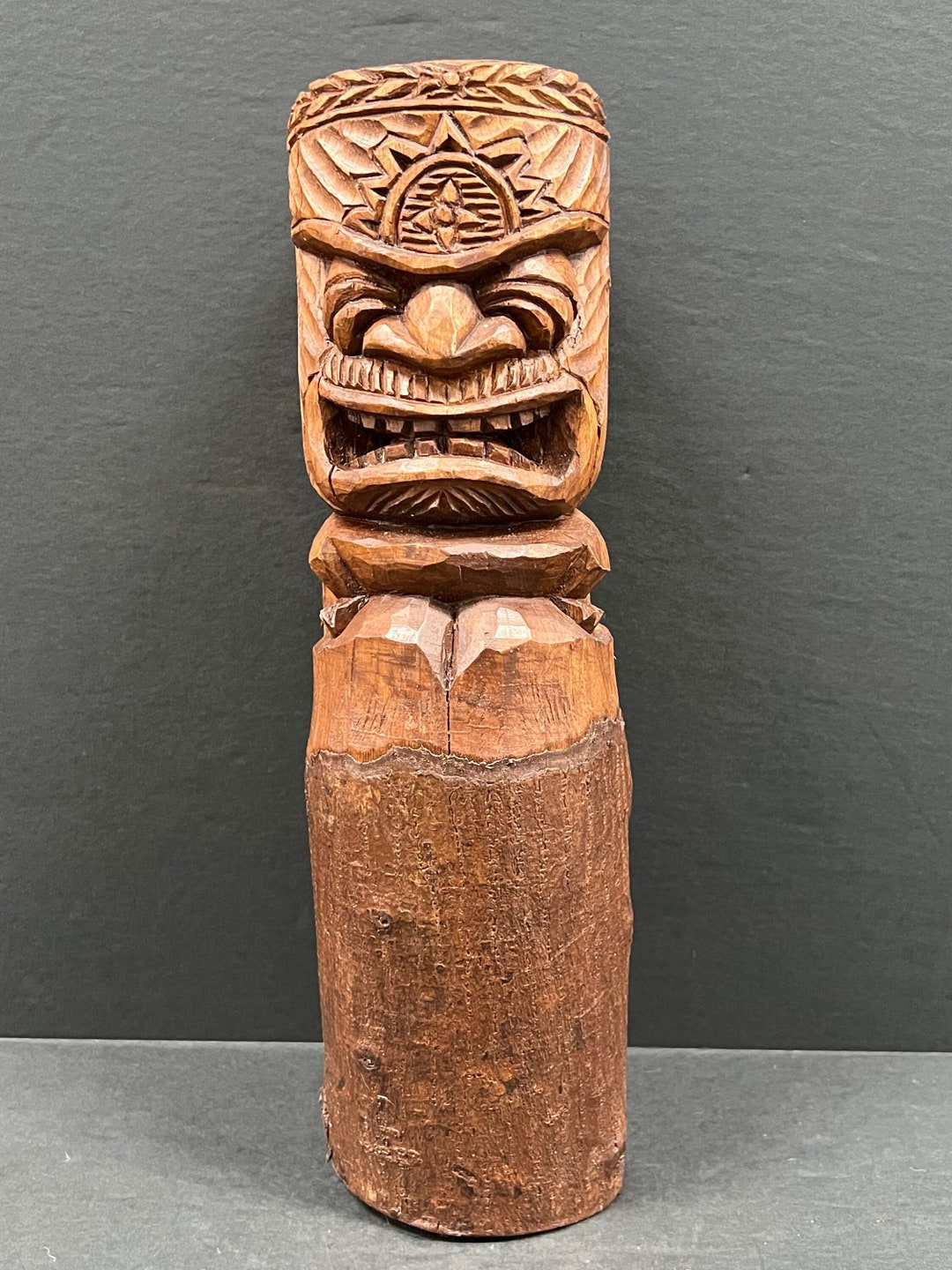 Carved Solid Wood Paper Mache Mold of TIKI Sculpture - Etsy