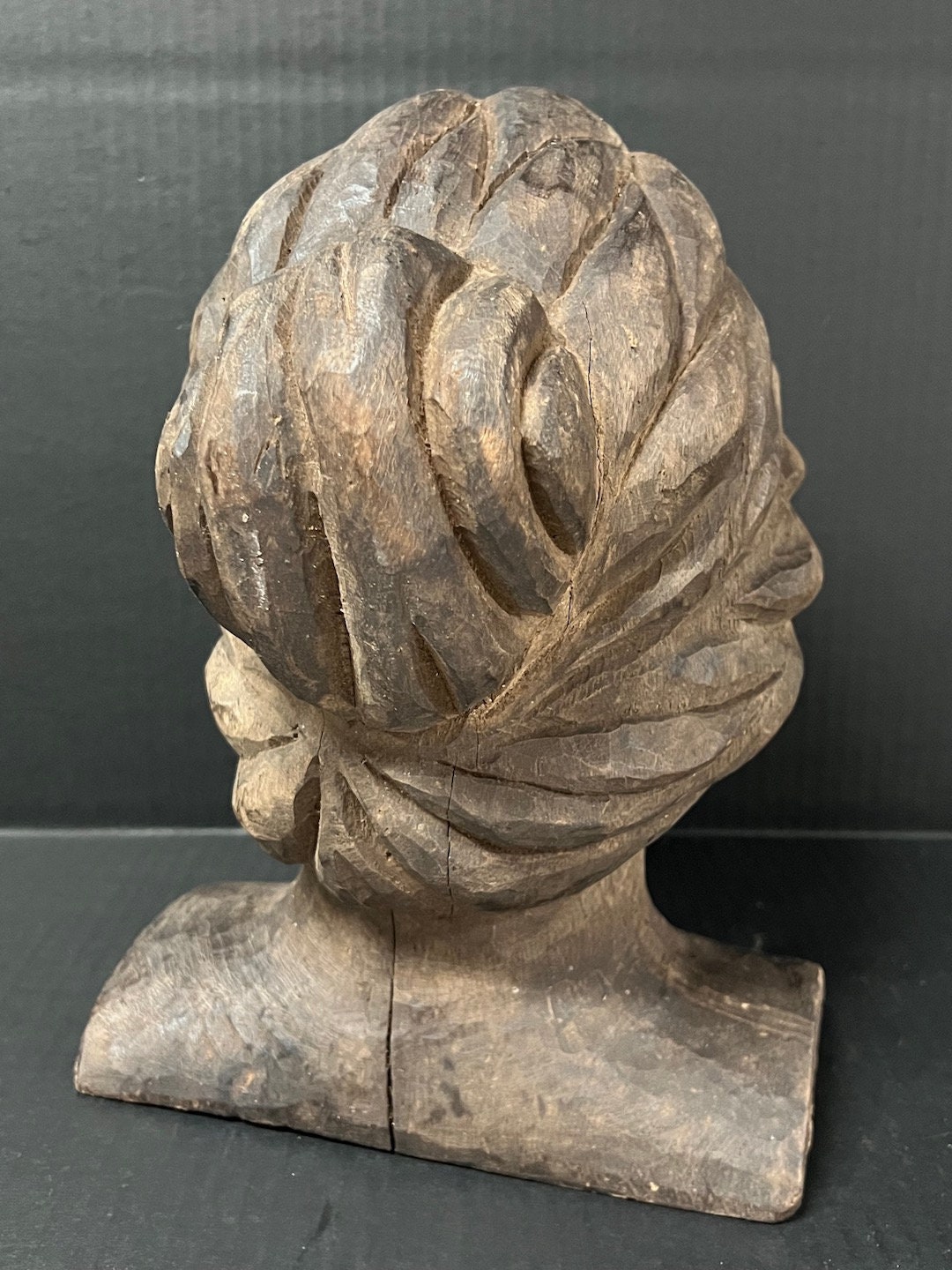 Carved Solid Wood Paper Mache Mold of Female Head - Etsy