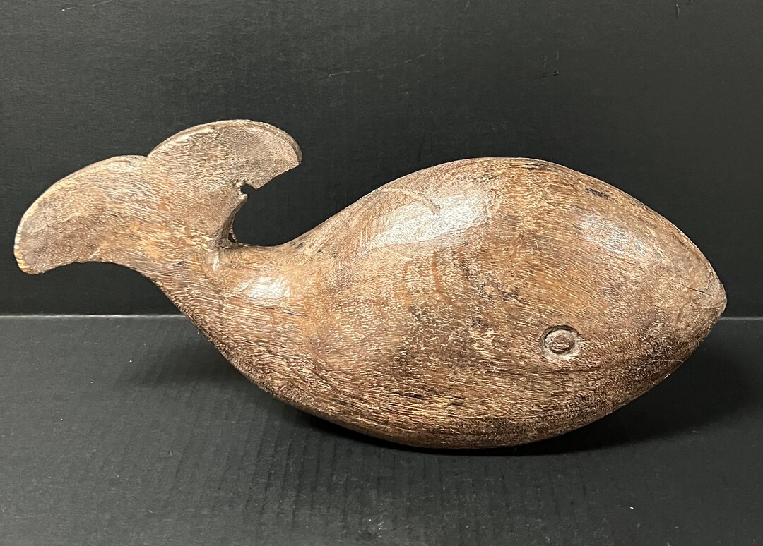 Carved Solid Wood Paper Mache Mold of Whale Sculpture #124 - Etsy