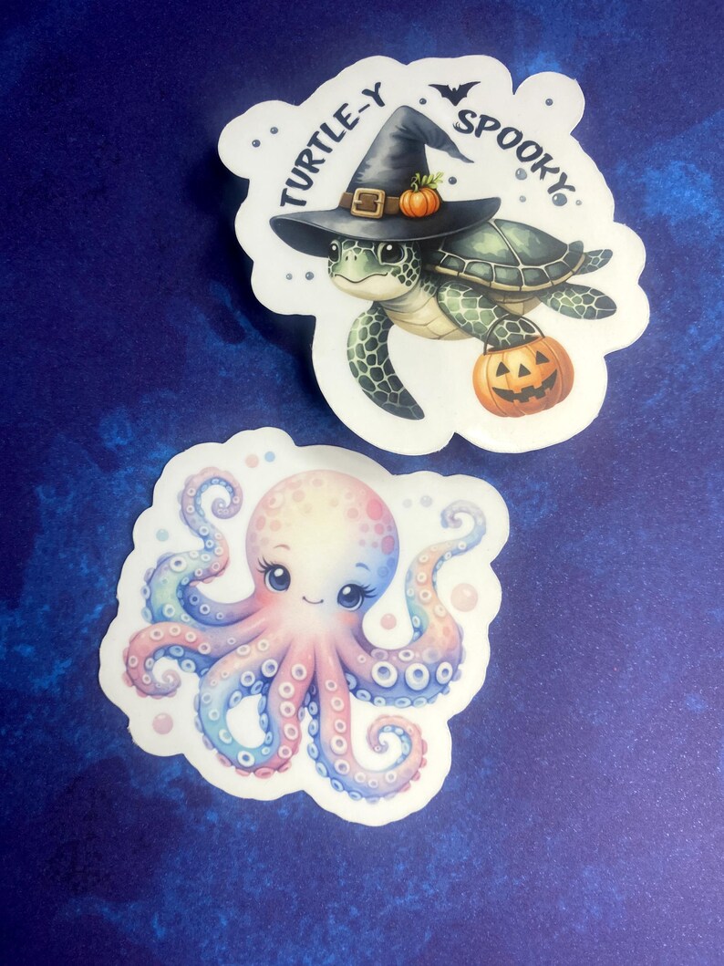 Turtle-y Spooky Sticker - Etsy