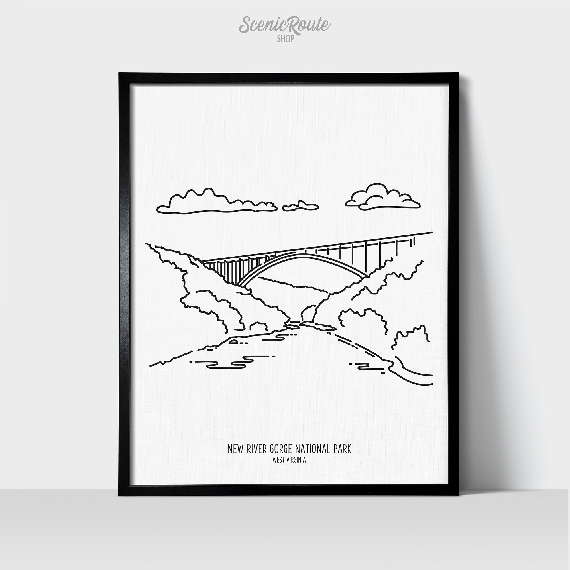 Clipart De Virginia West Virginia New River Gorge Print 50 States Of