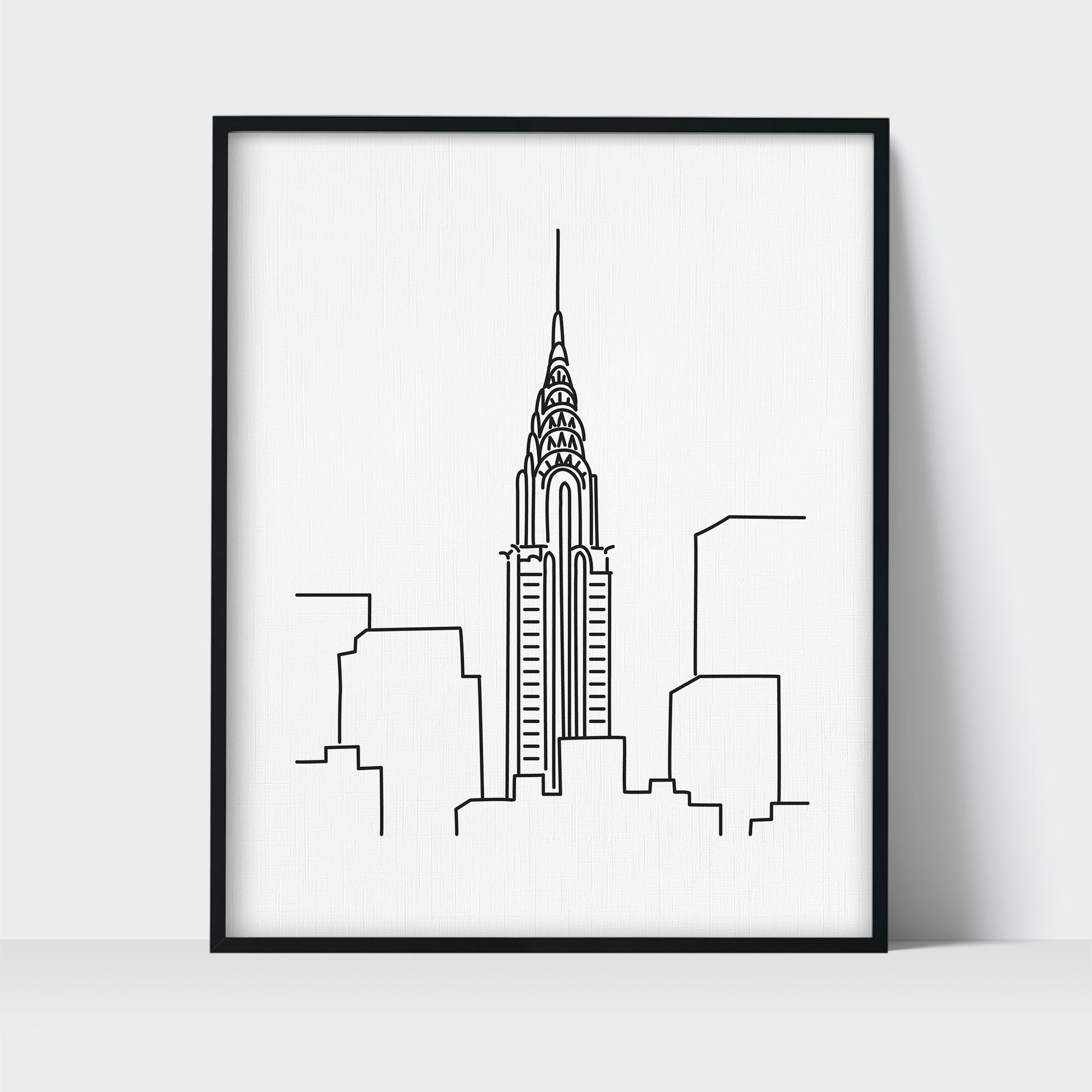 Chrysler Building Line Drawing